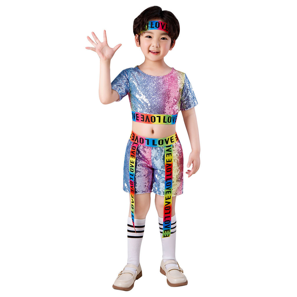 Platinum Jazz Dance Costume Suit Sequined Costume Modern Street Dance ...