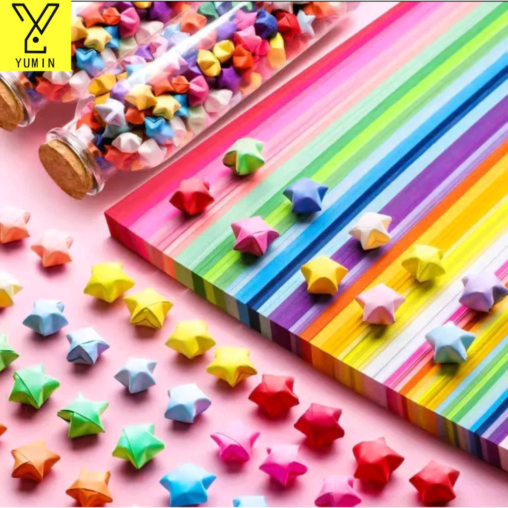 540pcs Colored Star Origami Strip Star DIY Handmade Paper Strips for ...