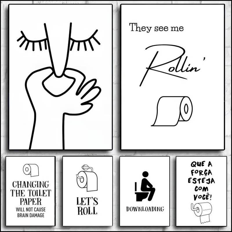 Abstract Humour Bad Smell Funny Poster Wall Art Printing Waterproof ...