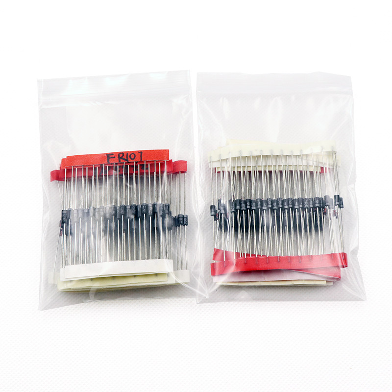 Commonly Used Diode Tube Pack 8 Types 1N4148 1N4007 5819 5822 5408 ...