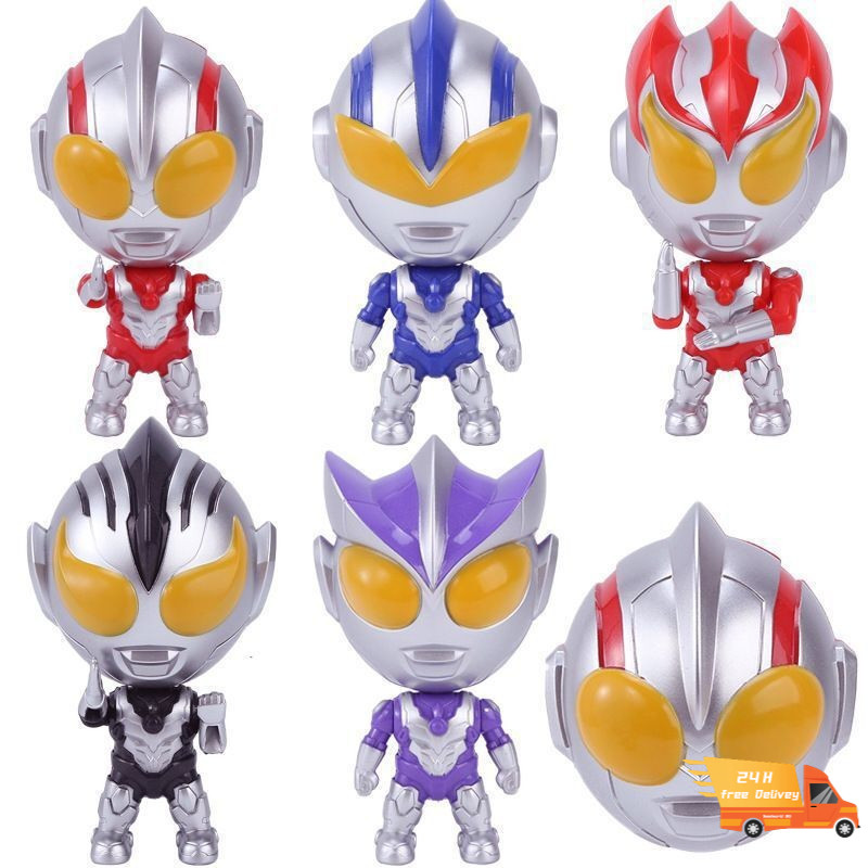 ‌Superhero Ultraman Robot Toy Collection - Mini Poseable Figure, Kids ...