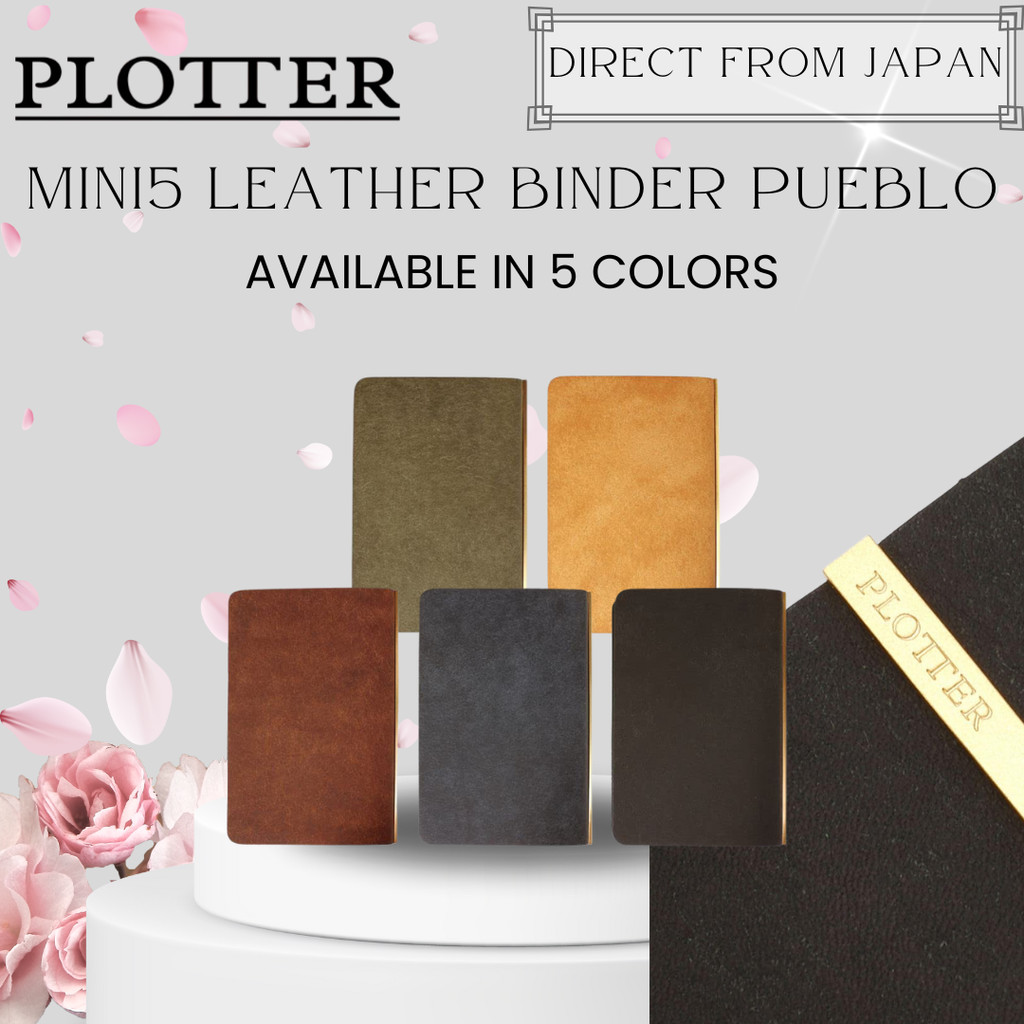 PLOTTER Mini5 Leather Binder Pueblo 11mm Ring | Premium System Notebook ...