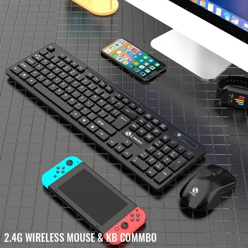 RAIKU x LIMEIDE W100 104-Key Wireless Keyboard & Mouse Set for Business ...