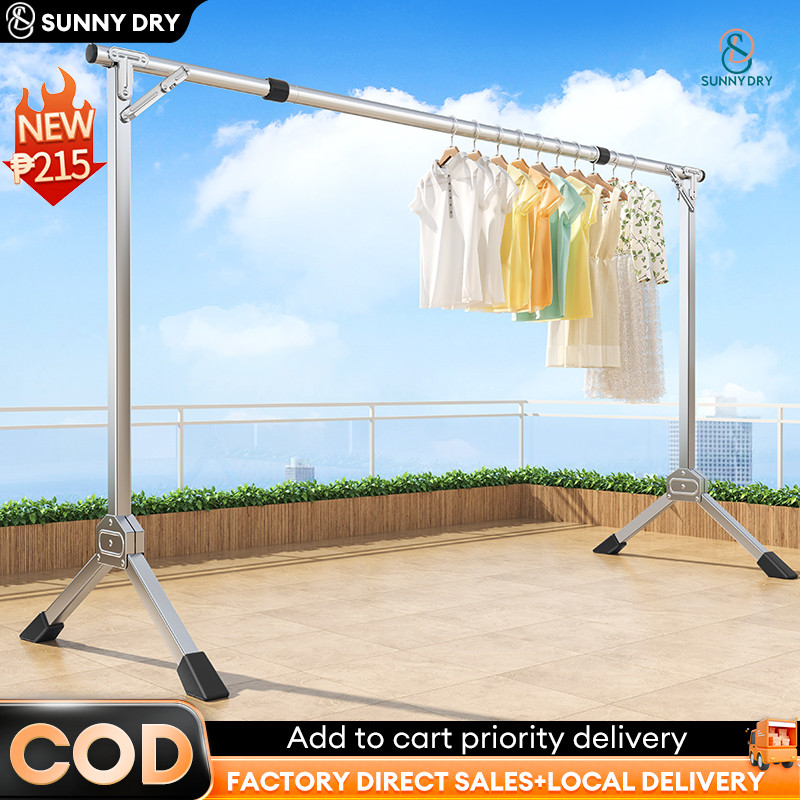 Drying Rack Sampayan Foldable Stainless Clothes Drying Rack Rustproof ...
