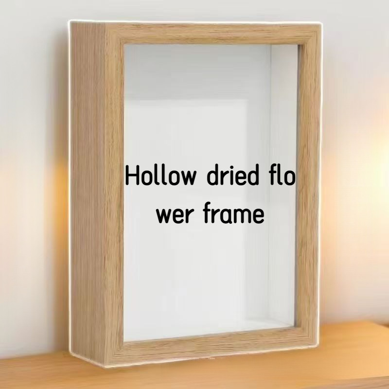 Simple three-dimensional hollow photo frame diy table frame dried ...
