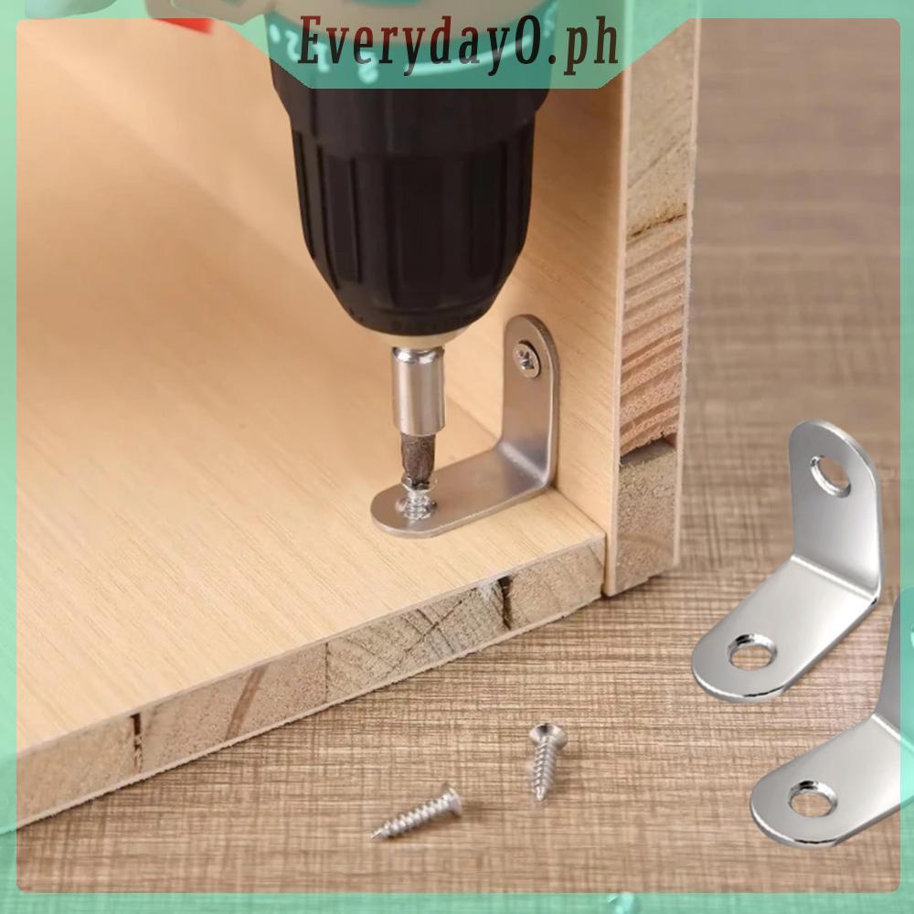L Shaped Corner Brackets Stainless Steel Cabinet Connector Tables Joint ...