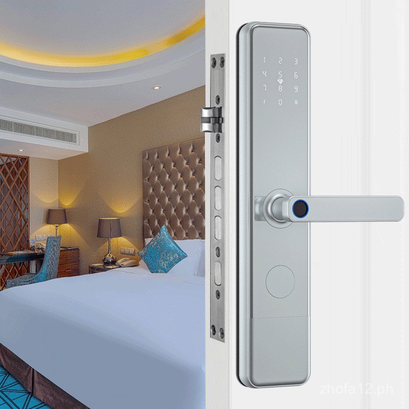 Apartment Security Door Lock Fingerprint Password Lock Hotel Magnetic ...