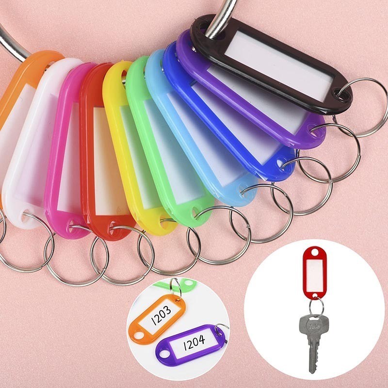 Management Key Organizer Ring 10/20-Bit Key Number Plates Keychain ...