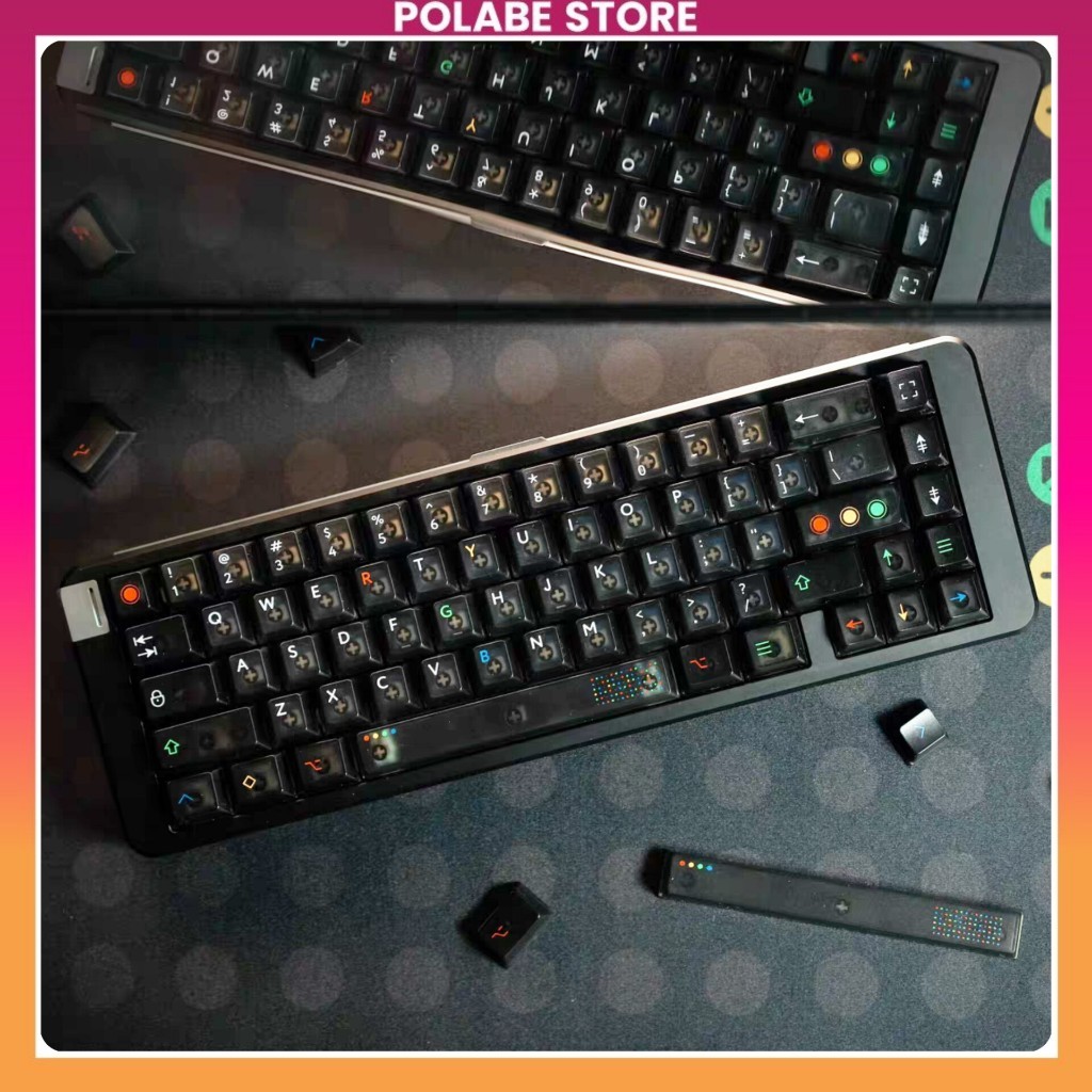 Keycap Retro Dark Lights PC cherry profile Keycap Aifei Traffic through ...