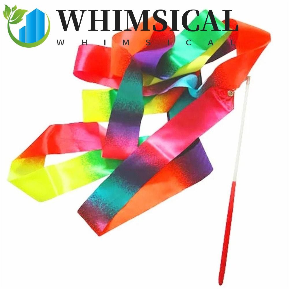 WHIMSICAL Gymnastics Ribbons, Twirling Rod Gradient Colors Ballet ...