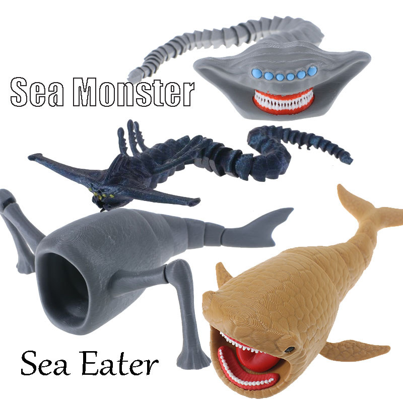 Sea Monster El Gran Maja Bloop Ghost Leviathan 3D Printing Toy Sea ...