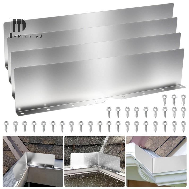 Arichred 4Pcs Rainwater Valley Gutter Splash Guard Rain Drip Gutter ...