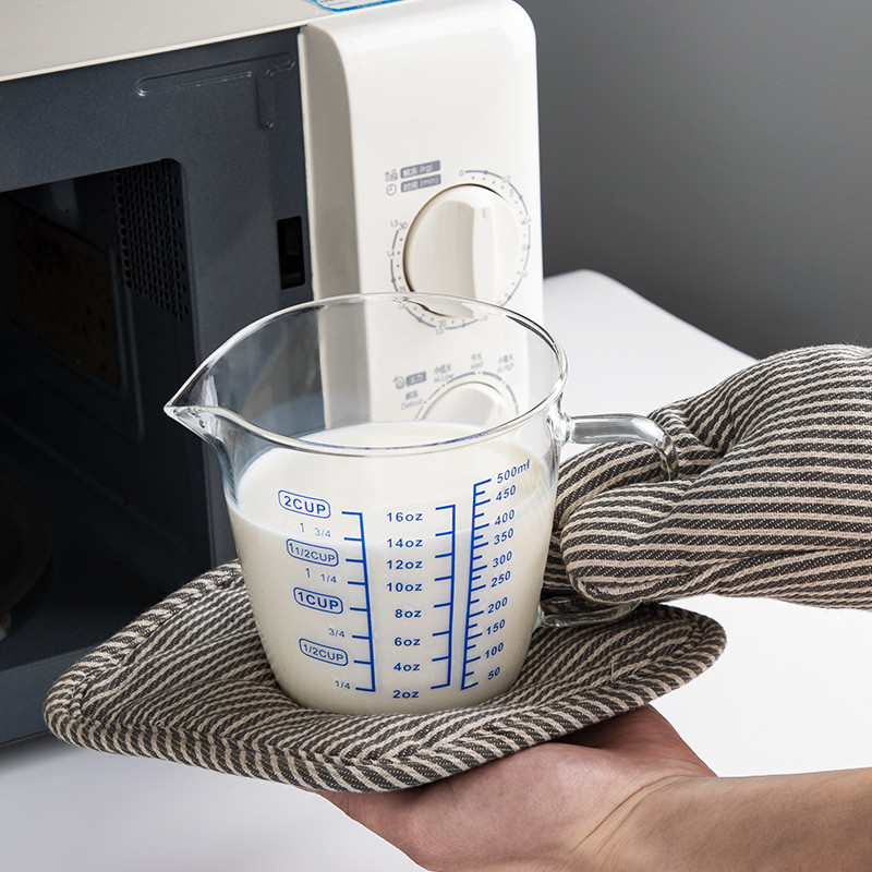 Ink Color with Scale Glass Measuring Cup Household Kitchen Baking High ...
