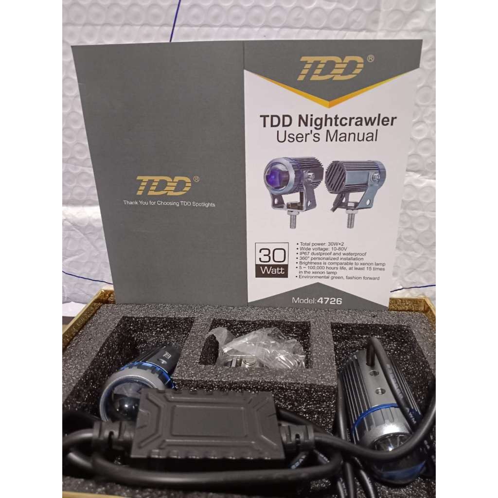 TDD 4726 TDD NIGHTCRAWLER MOTORCYCLE AUXILIARY LIGHT | Shopee Philippines