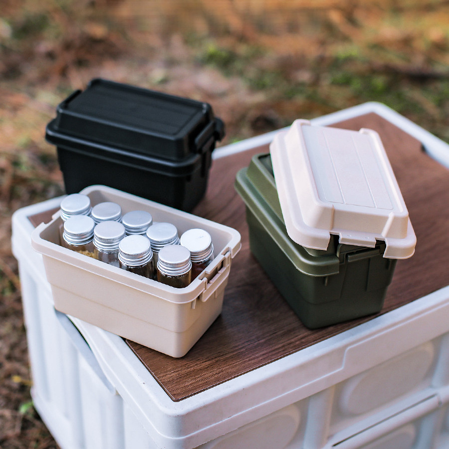 LJ Outdoor Desktop Mini Storage Box Seasoning Bottle Storage Box ...