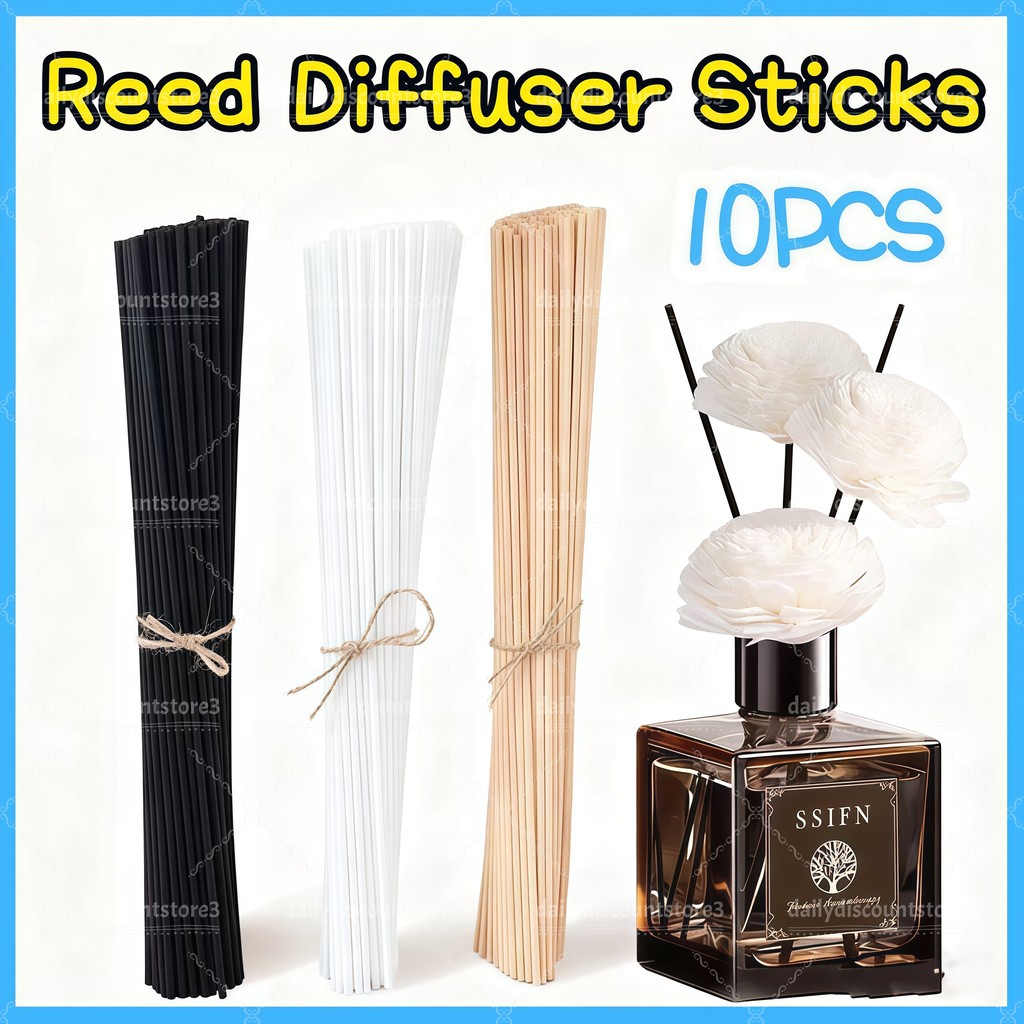 10PCS Reed Diffuser Sticks Refills Volatile Rod Natural Rattan ...