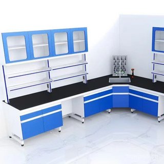 Laboratory Steel Wood Experiment Table All Steel Central Test Operation ...