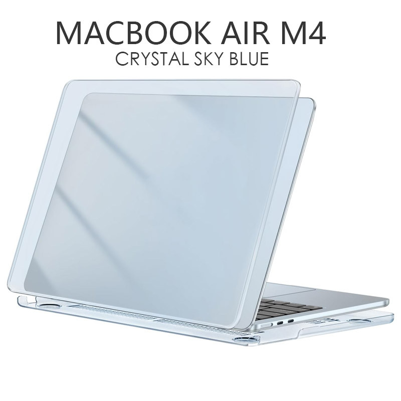 New Ultra Slim Crystal Sky Blue Case for MacBook Air 13" (M2/M3/M4 ...