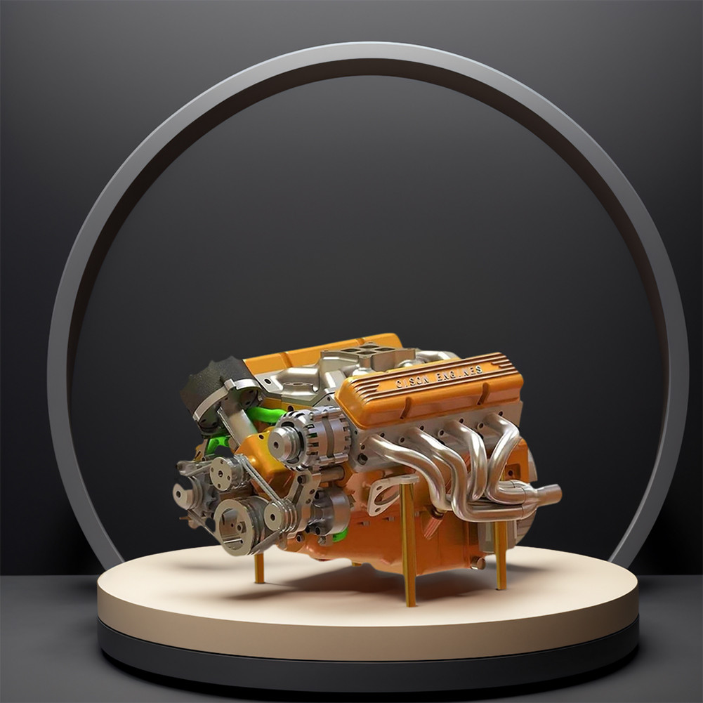 V8 Gas Engine Kit Wear Resist Small-Block Engine Model Kits Multi ...