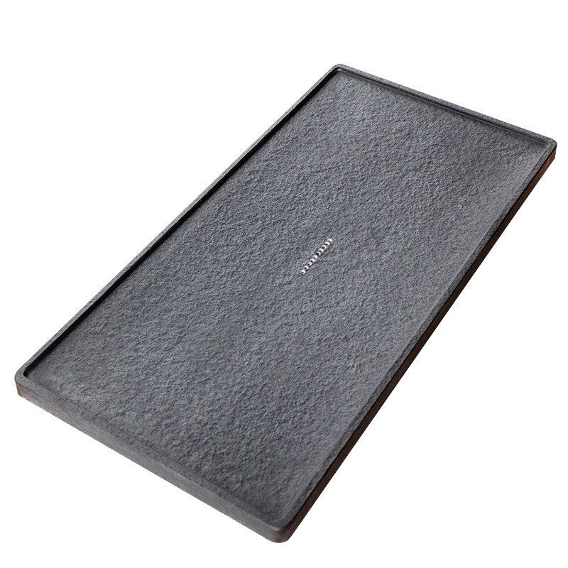 Natural Black Gold Stone Tea Tray for Home Use, Simple Large and Small ...