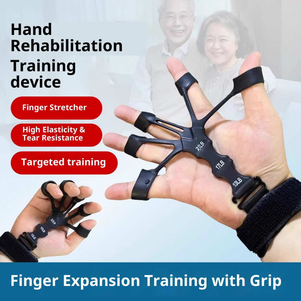 Hand Grip Finger Exerciser｜Adjustable Resistance｜5 Finger ...