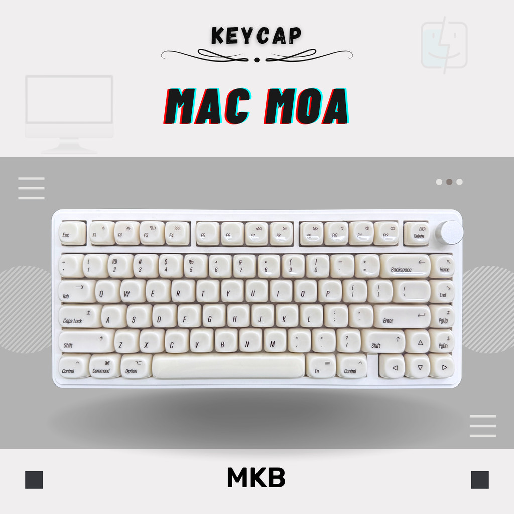 MKB MAC PBT MOA Profile Keycap Set for Mechanical Keyboard | Shopee ...
