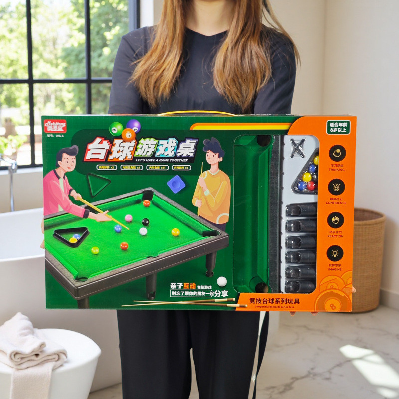 Children Billiards Mini Billiards Toy Gift Box Indoor Interactive Ball ...