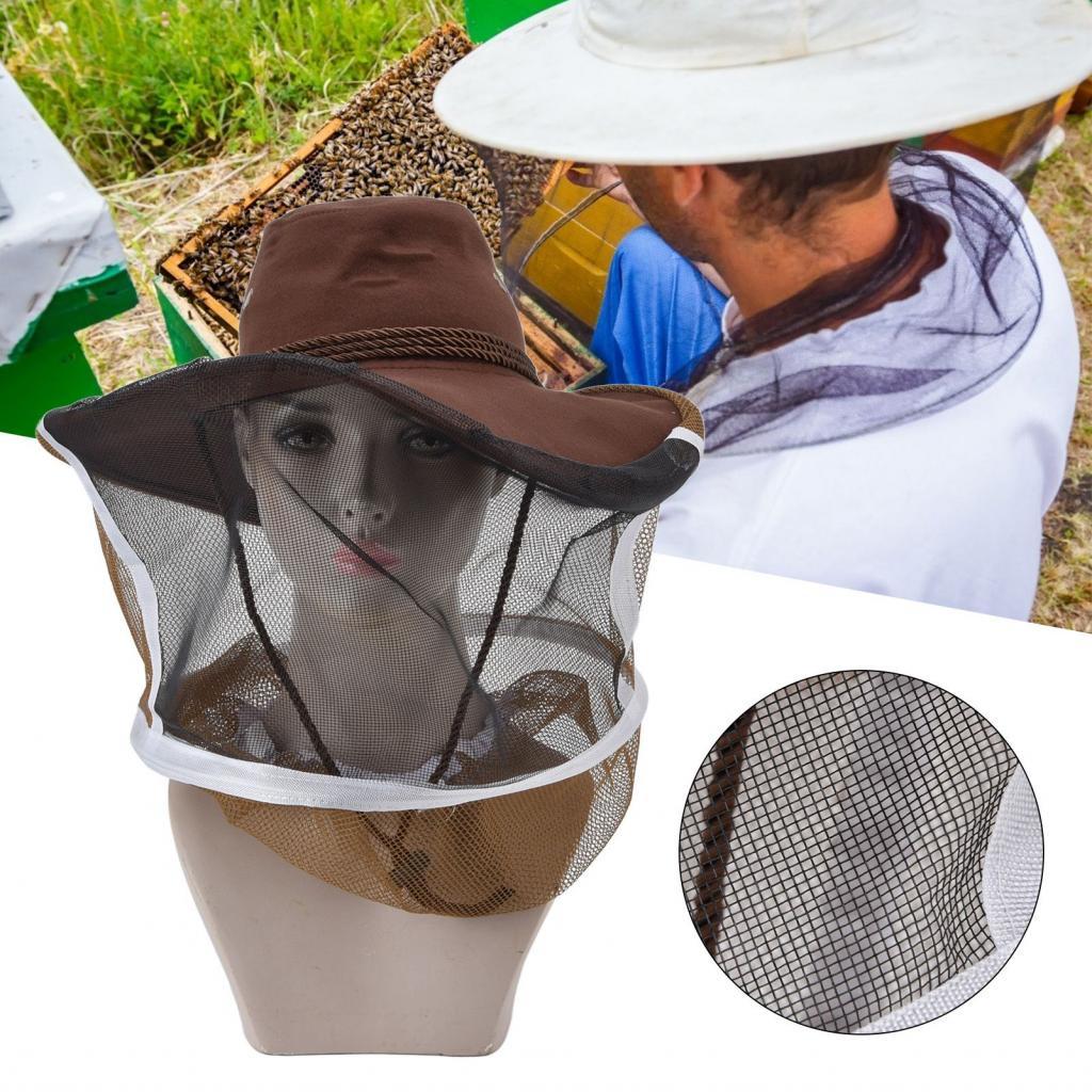 Beekeeper Cowboy Hat Breathable Mesh Beekeeping Veil Hat Cloth Mesh ...