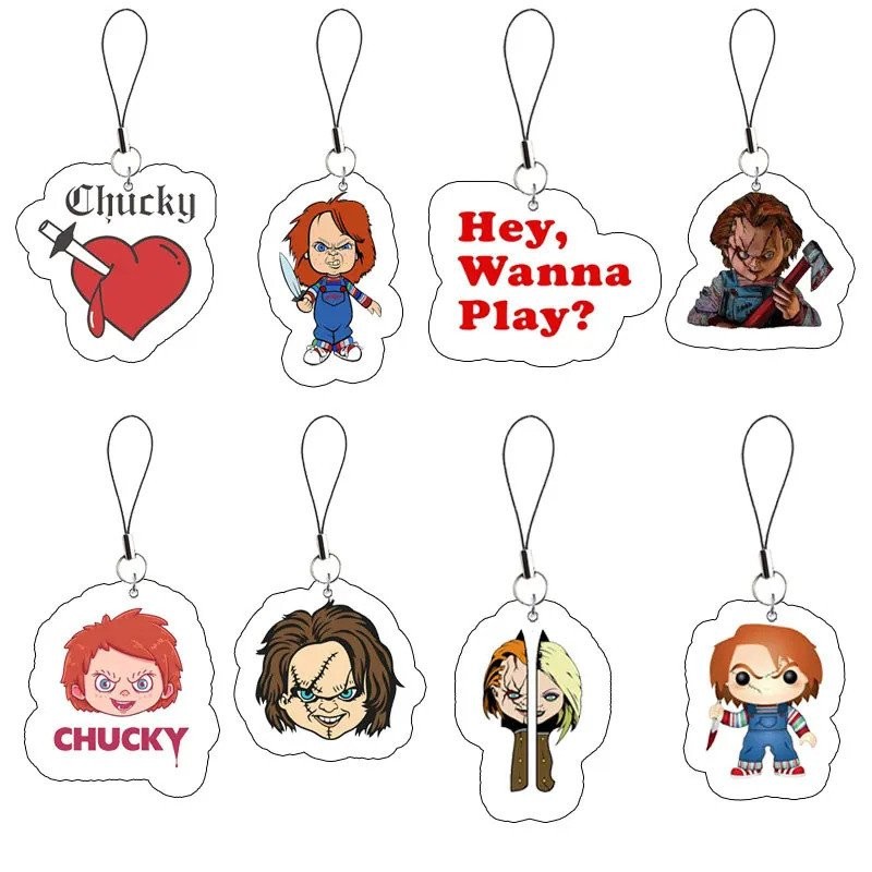 Horrible Movie Chucky Bride Phone Pendant Keychain for Accessories Bag ...