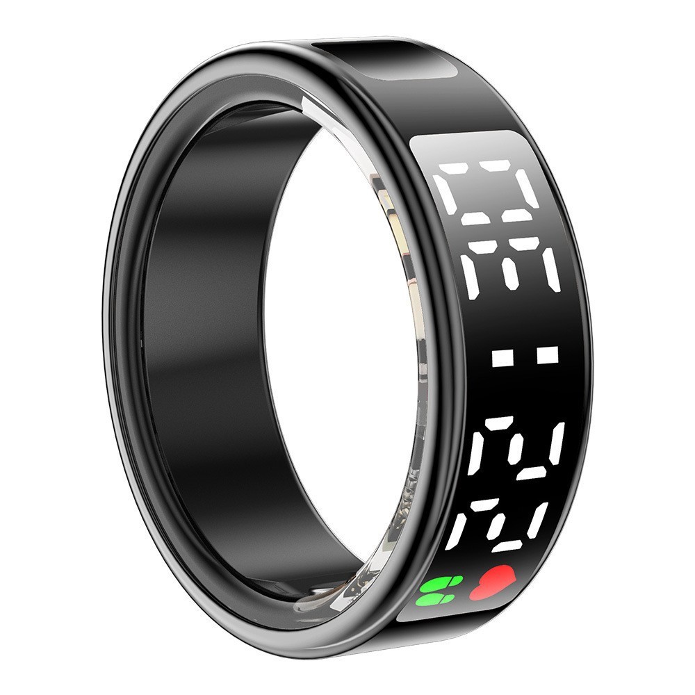 Smart Ring SR08 Display Heart Rate Pedometer Sleep Wearable Brush ...