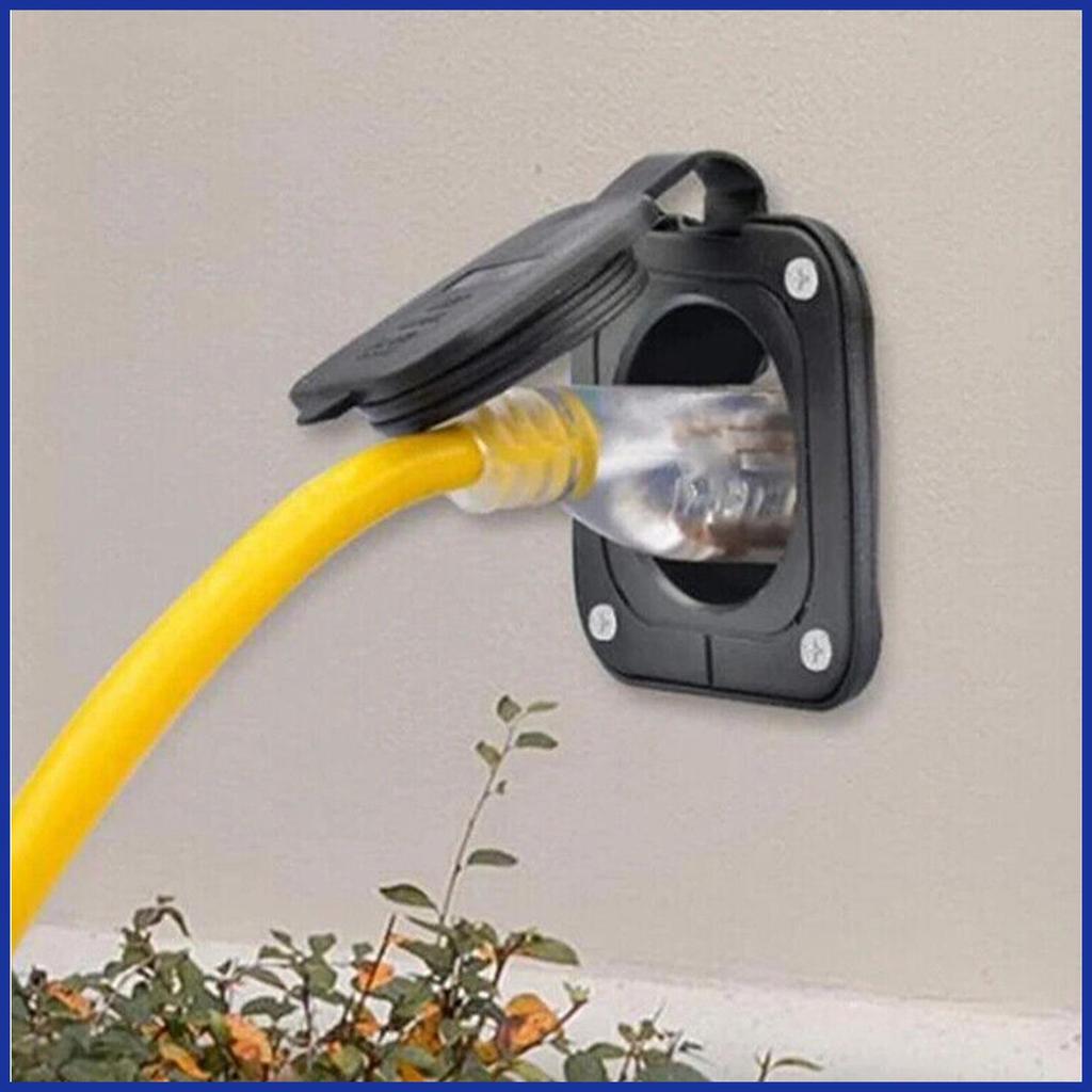 Flanged Inlet 15A/125V Waterproof Socket Flanged Male Power Inlet for ...