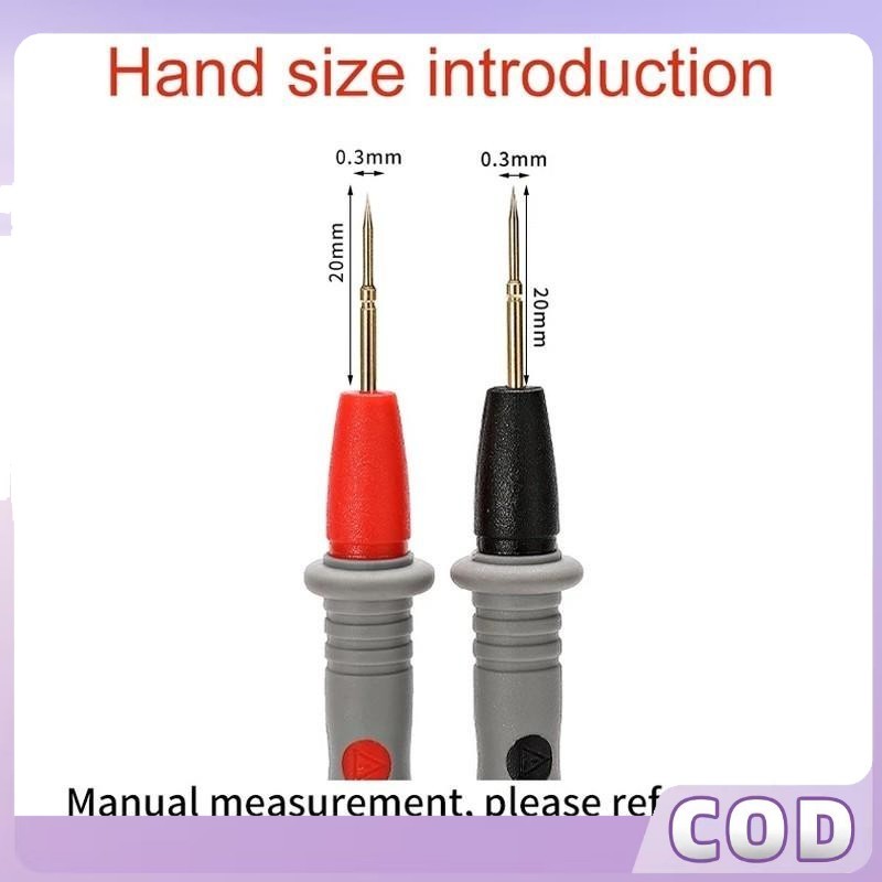 UNIVERSAL DIGITAL MULTIMETER OD TEST PROBE LEADS PIN 1000V20A gold ...