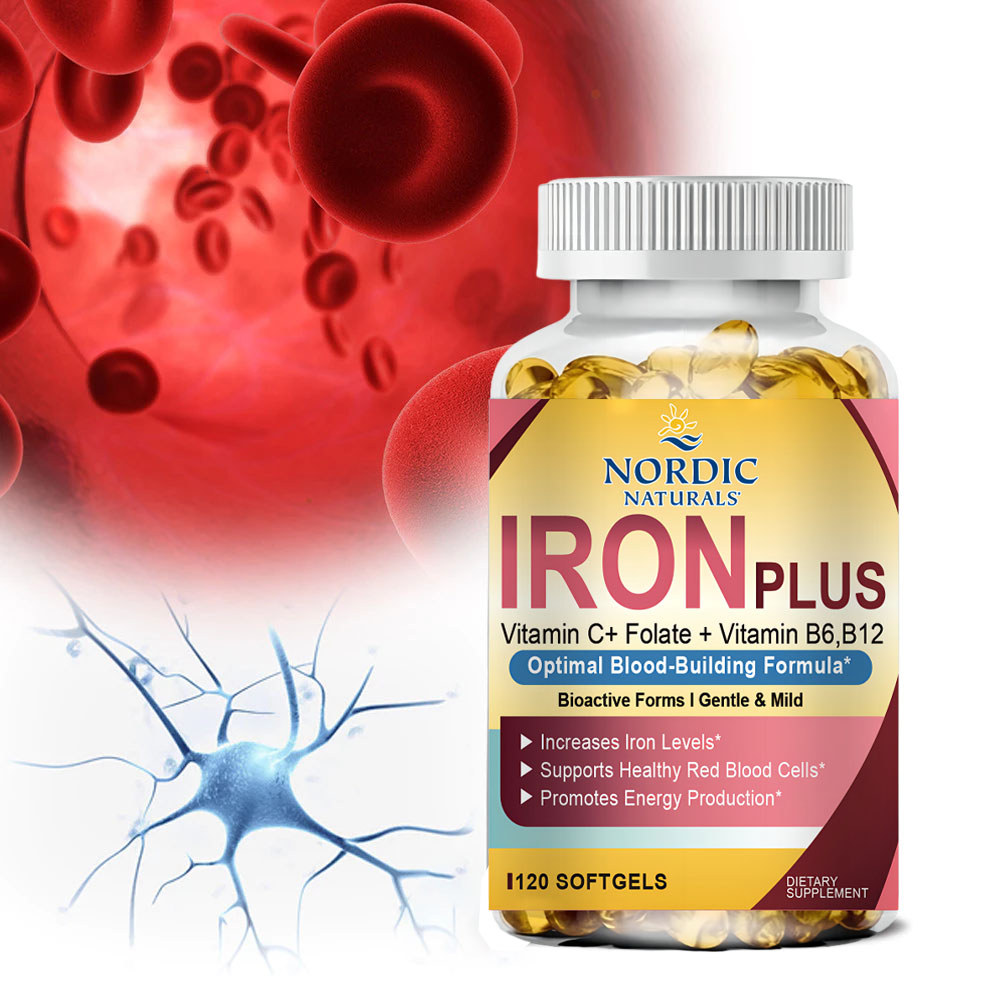 NORDIC NATURALS Iron Supplement Gentle Iron Pills for Iron Deficiency ...