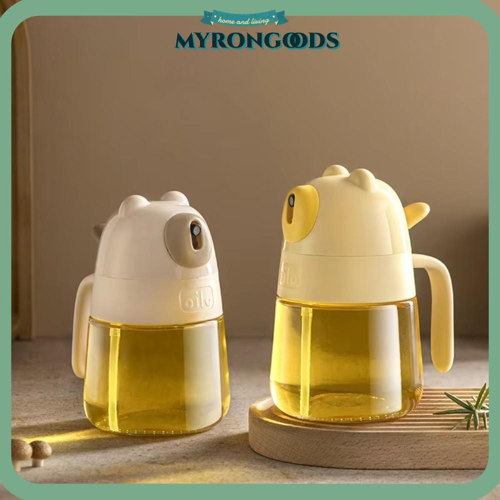 MYRONG Glass Oil Spray, 300ml Spray Function Oil Spray Bottle, Press ...