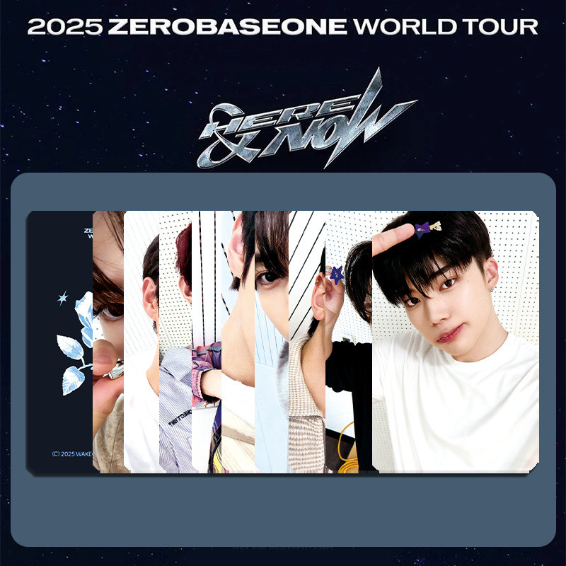 3-9pcs ZB1 World Tour HERE & NOW Lomo Cards YUJIN Our BLUE Bakery NEVER ...