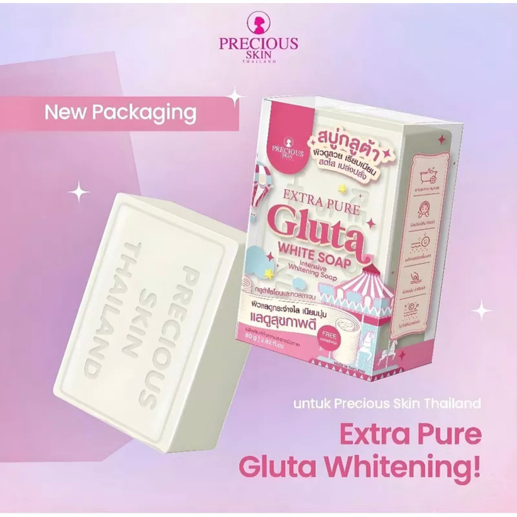 Original PRECIOUS SKIN Extra Pure Gluta White Soap Thailand Authentic ...