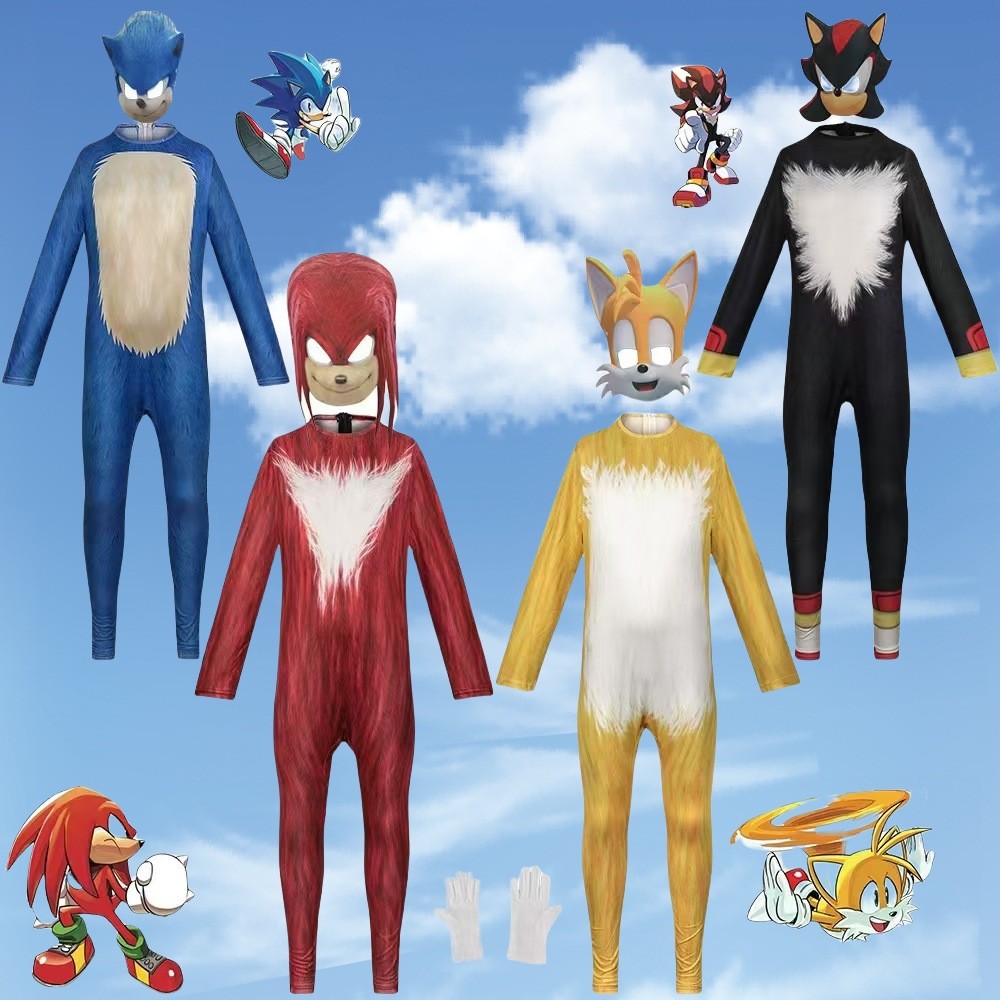 Halloween cos costume Hedgehog Sonic Boy cosplay Character Performance ...