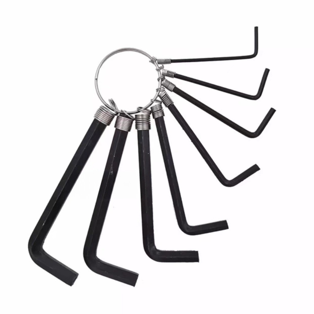 Professional 10PCS Hex Key Set on Ring Allen Wrench (1.5,2,2.5,3,4,5,5. ...