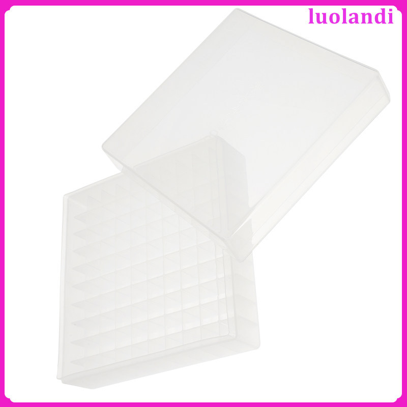 Cryovial Storage Box: 100 Gird Container Holder for 1.5ml 1.8ml 2ml ...