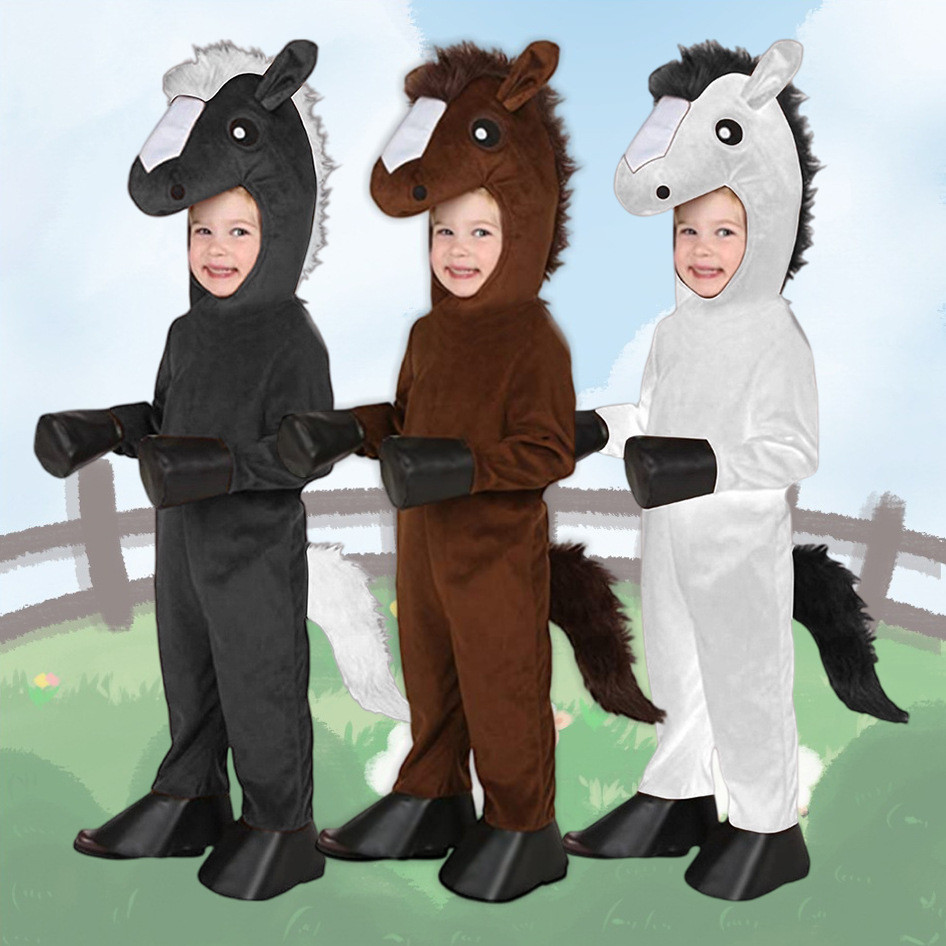 Animal Horse cos Costume Holiday Performance Costume Jumpsuit Doll ...