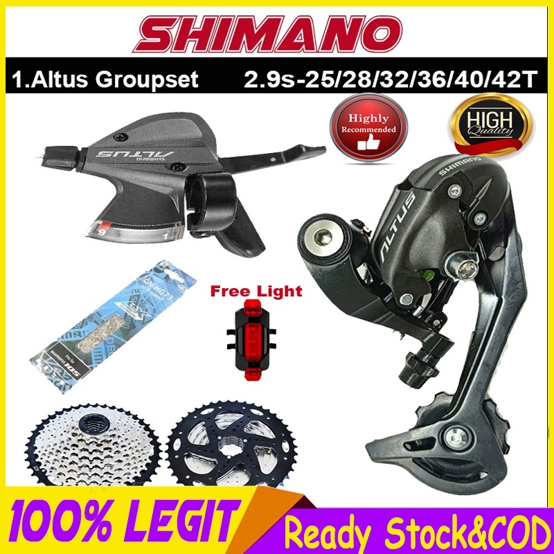 SHIMANO 9 Speed Groupset MTB Altus RD 9s Shifter 9speed 11-36/40/42T ...