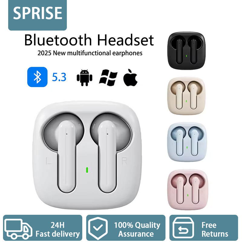 SPRISE H19 Wireless Earphone Bluetooth HiFi With Cord&Cover Sport ...