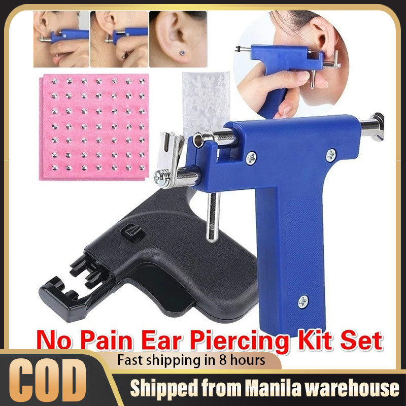 Professional Ear Piercing Gun Set Safety Painless Ear Piercing Gun Kit ...