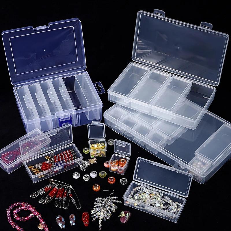 Transparent Plastic Storage Boxes Clear Plastic Bead Storage Containers ...