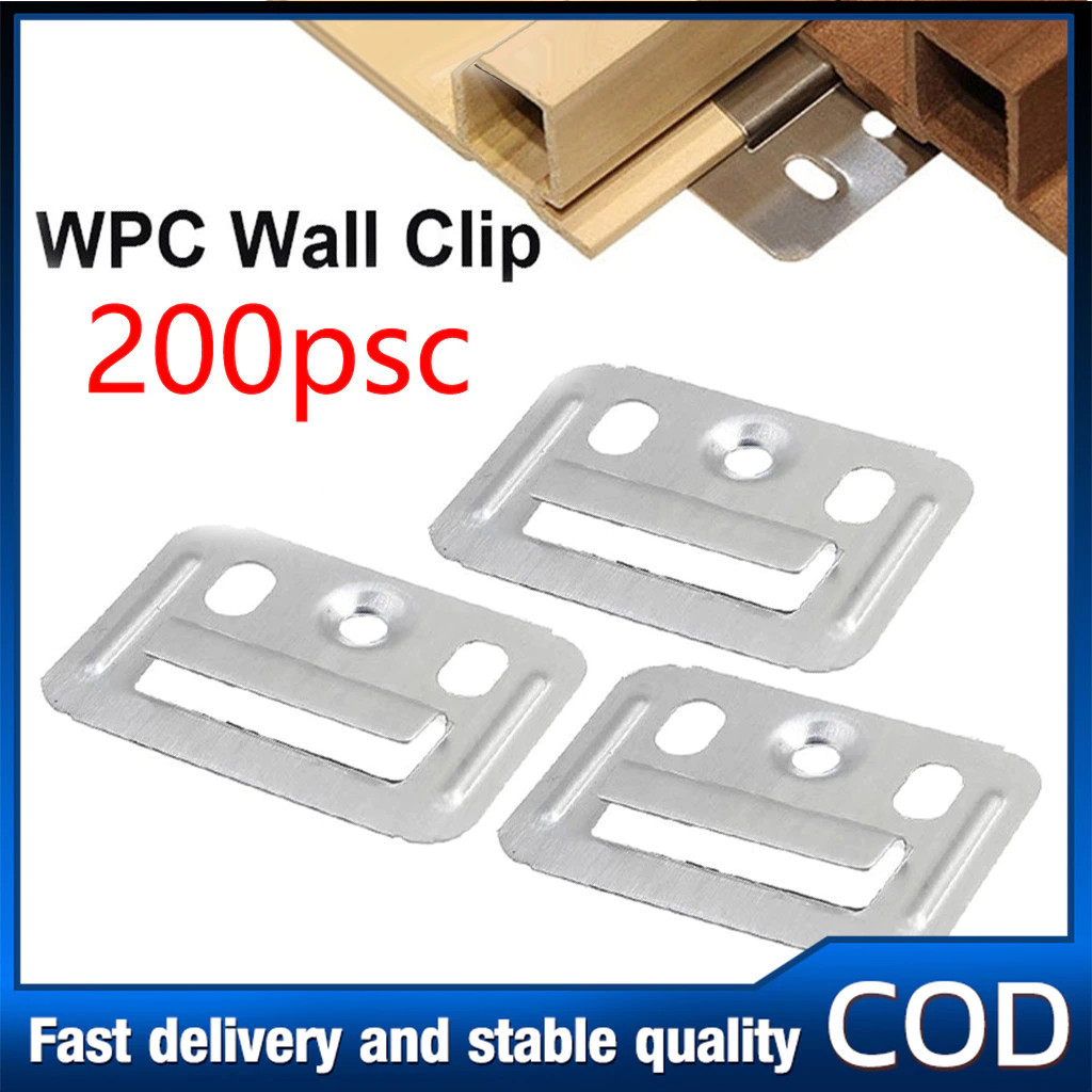 200pcs Wall Cladding Clip/Wpc Wall Fluted Panel Clip/fluted panel clip ...