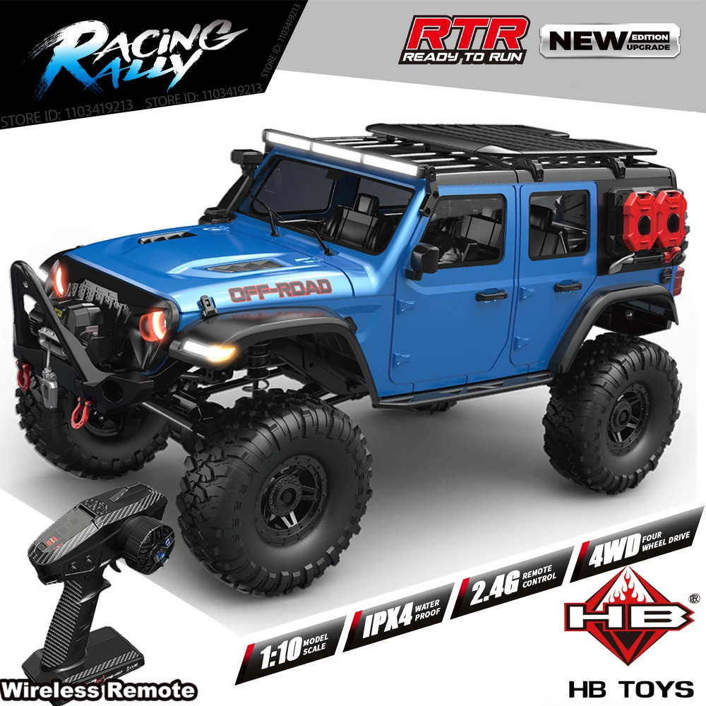 2025 New Upgrade Hb-r1011 Jeep Rubicon Recon Rc Car 1:10 Full Scale ...