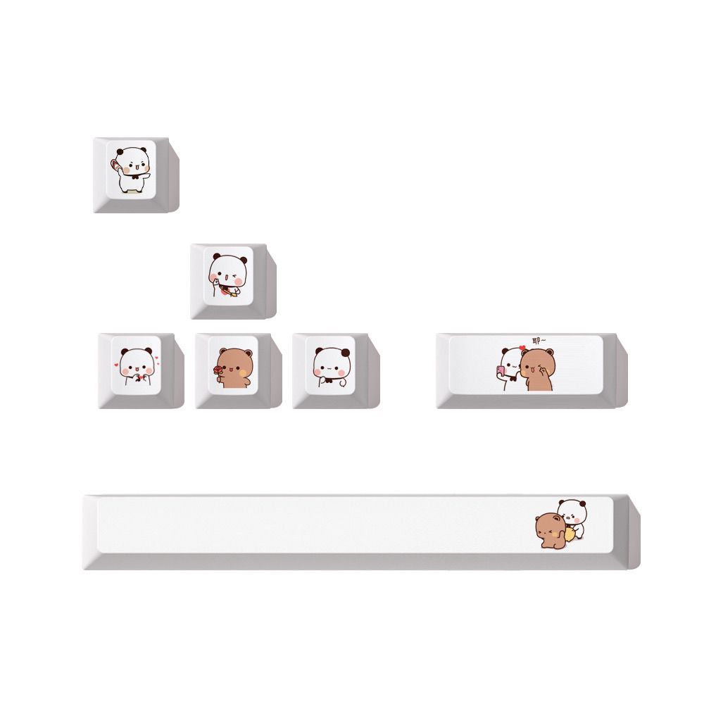 Keycap One Two Bubu Cute Emoji Personality Cartoon Opaque pbt ...