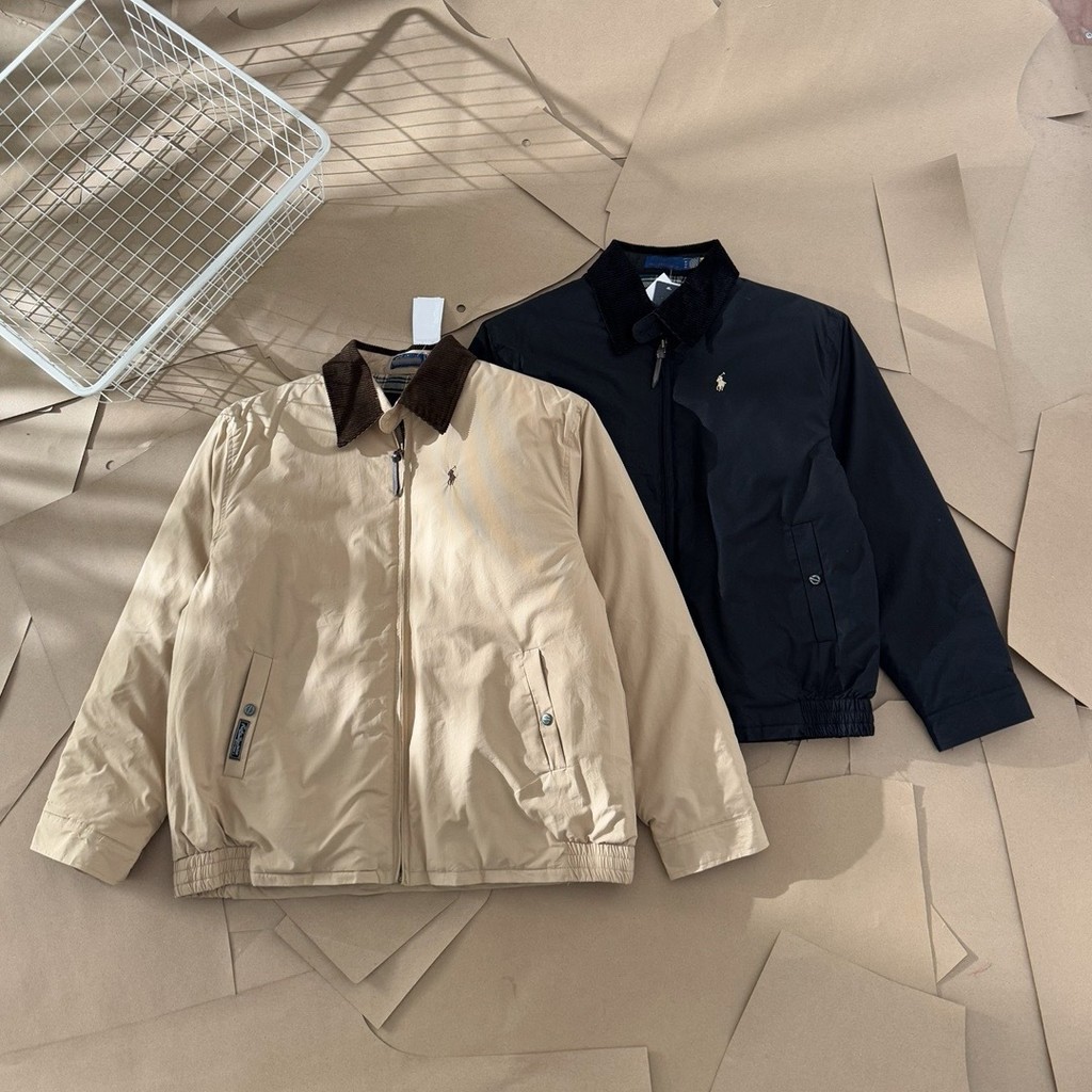 Scan Code RL LAF Vintage Retro Turn-Down Collar Cotton Jacket with Pony ...