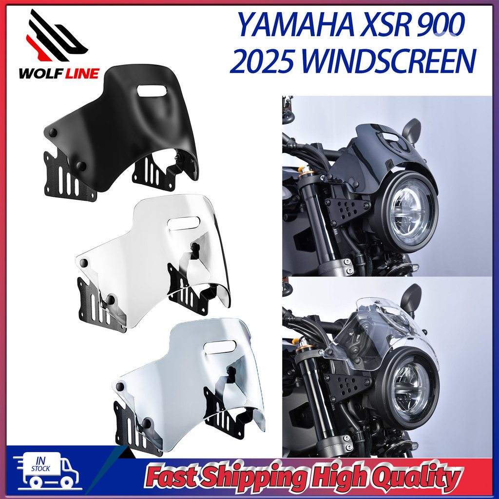 YAMAHA XSR900 Windshield Windscreen 2022-2025 Motorcycle Wind Deflector ...