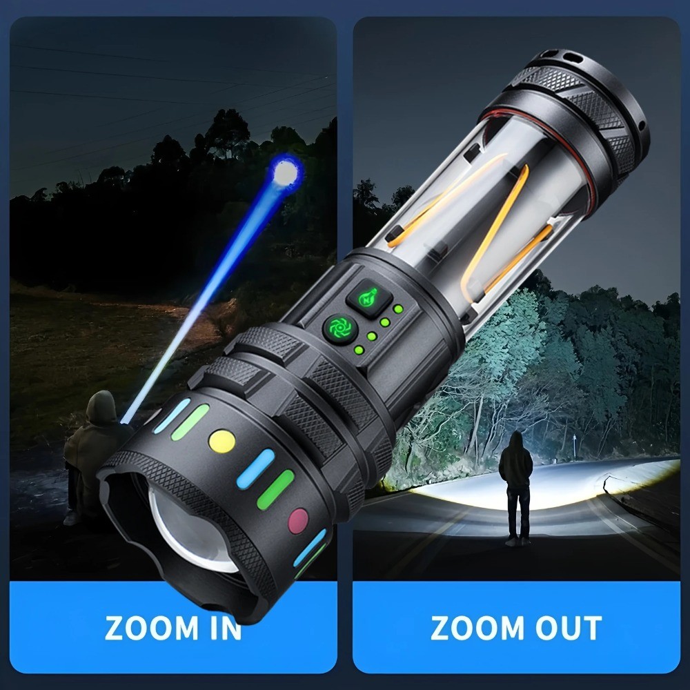 Alonefire X103 30W Zoom Round Beam LED FLashlight USB Rechargeable ...